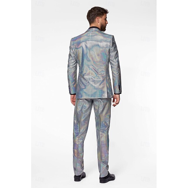 Metallic Disco 1980s Shiny Latex Patent Pants Outfits Suits & Blazers ...