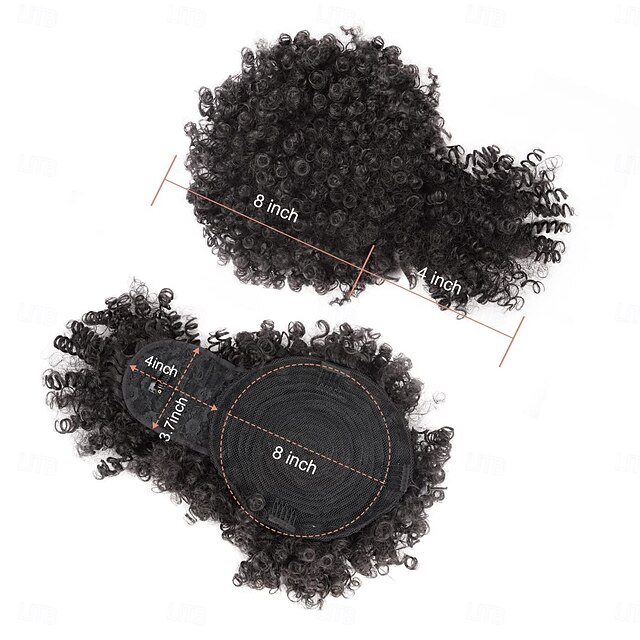 Afro Puff Drawstring Ponytail with Bangs Drawstring Ponytail for Women ...
