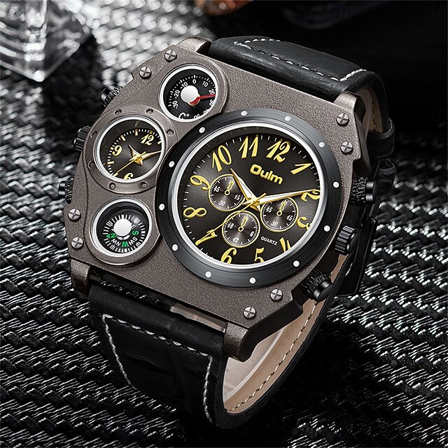 Large Dial Men Watches Luxury Brand Male Quartz Watch Big Size Men's ...