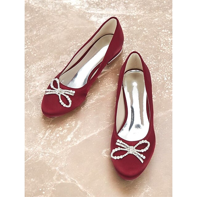 ballerines à bout rond ornées de strass et de nœuds pour femmes ...