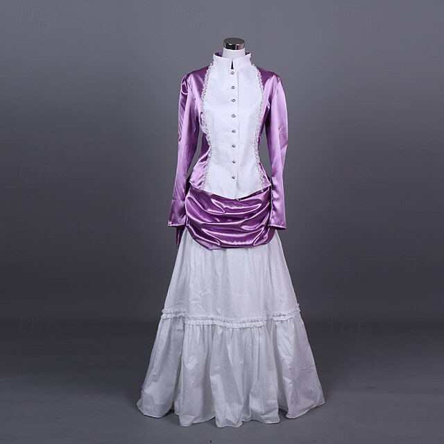 Rococo Victoriaans Baljurk Feestkostuum Gemaskerd Bal Gala jurk ...