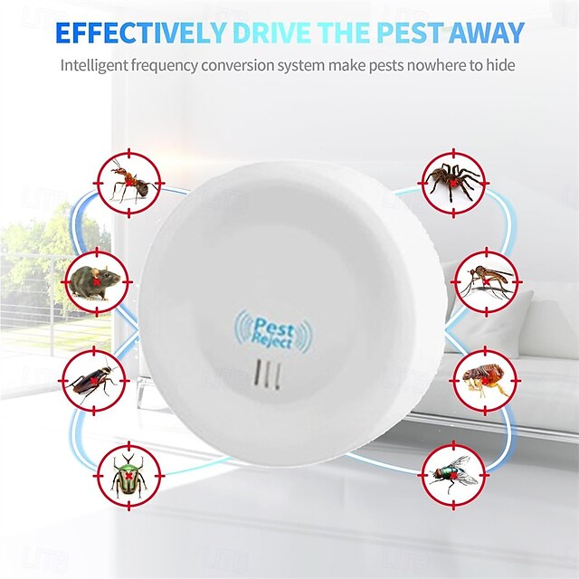 2PCS Ultrasonic Pest Repellers – Indoor Electronic Insect Control ...