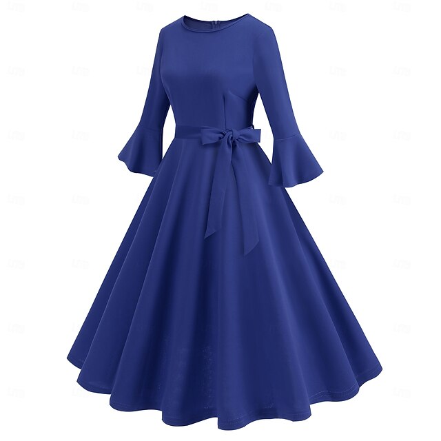 Retro Vintage 1950s Cocktail Dress Vintage Dress Dress Women's A-Line ...