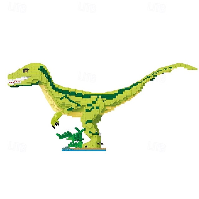Jurassic Dinosaur Micro Building Blocks 2325pcs Velociraptor DIY Mini ...