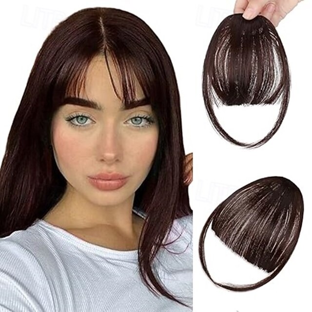 Bangs Hair Clip in Bangs, Easy to Use Fake Bangs Clip on Bangs, Wispy ...