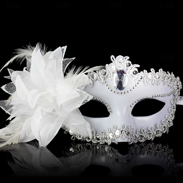 Arlecchina Halloween Venetian Mask Columbina Carnival Mask Flower Style ...