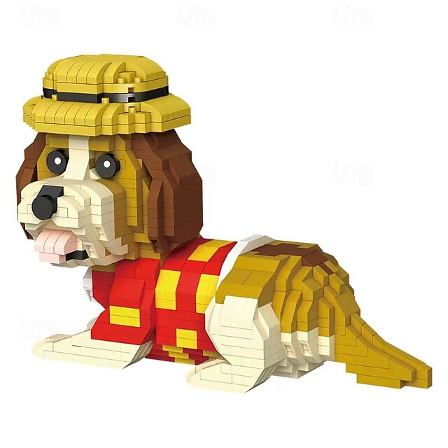 Micro Mini Blocks Dog Series Pets Dog Animal Model Set-Building and Pet ...