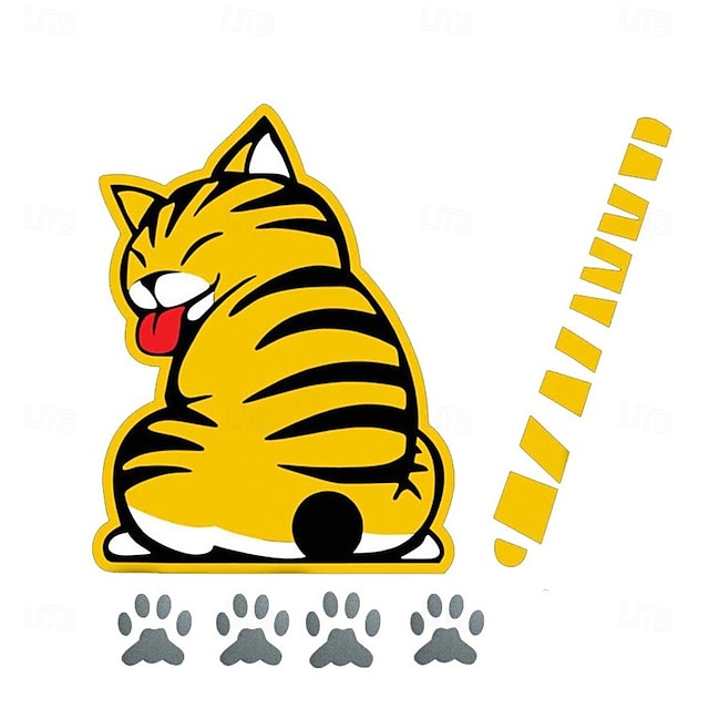 Cartoon Cute Back Dog Rear Glass Sticker Car Sticker 2025 - $7.99