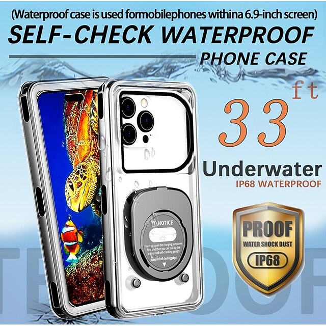 1 Pack Waterproof Phone Pouch Portable Water Resistant Dustproof [30m ...