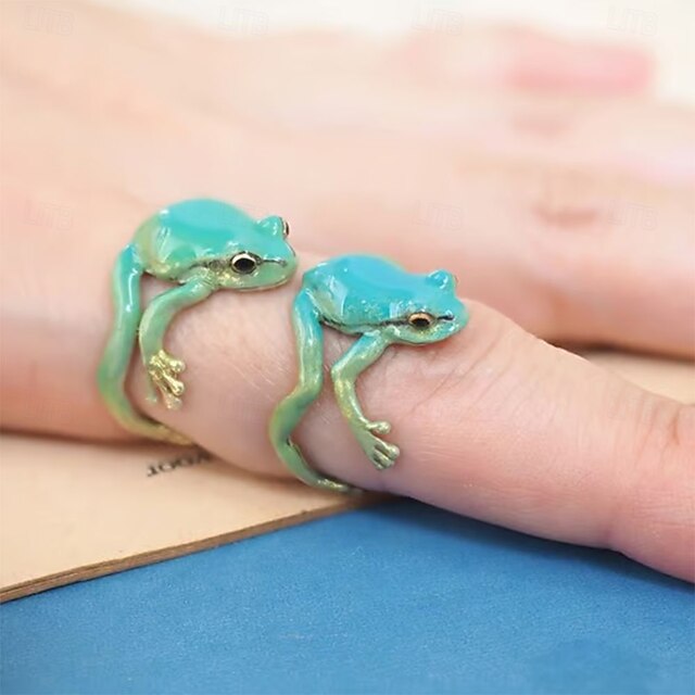 Tree Frog Ring, Adjustable Tree Frog Ring, Handmade Frog Ring,Vintage ...