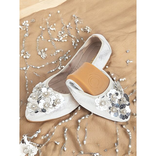 Femme Ballerines Chaussures bling-bling Paillettes de cristal ...