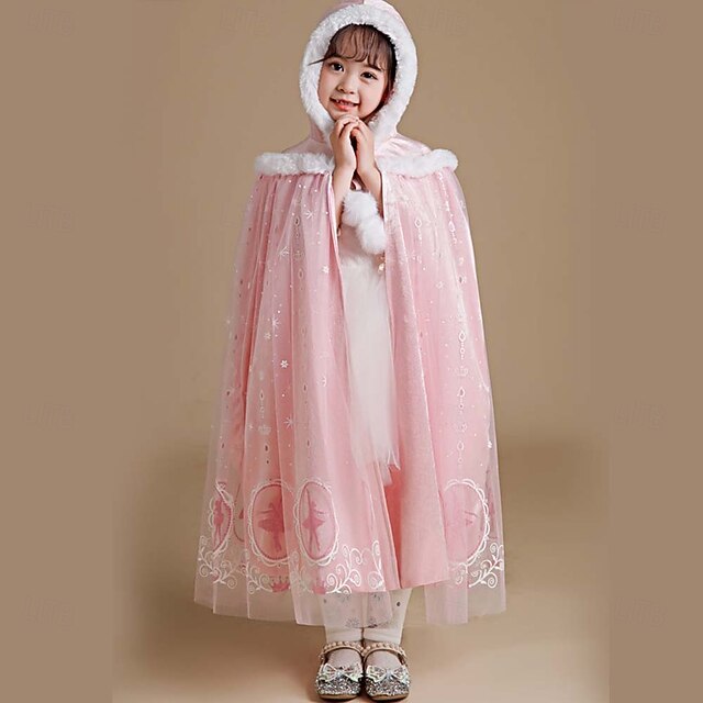 Snow Queen Frosty Princess Fairytale Elsa Coat Cloak Theme Party ...