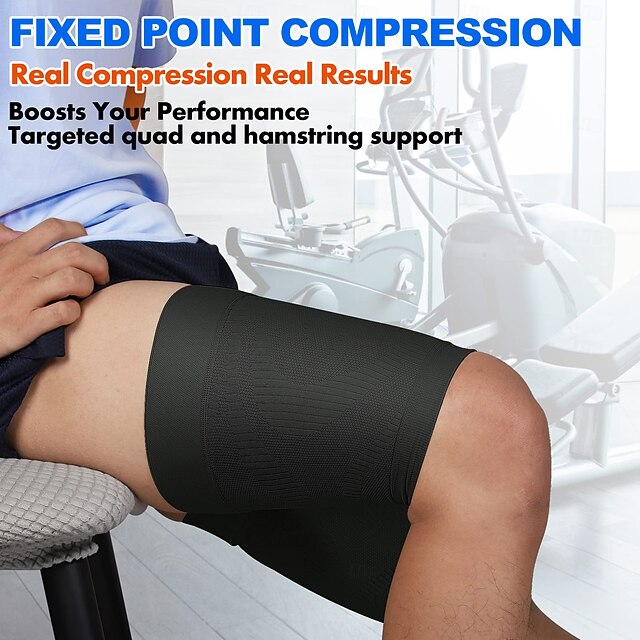 Thigh Compression Sleeves Unisex, Hamstring Compression Sleeve for Quad ...