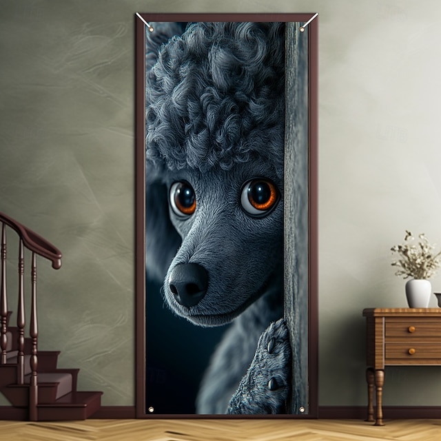 Cute Dogs Door Decorations Door Covers Animal Hide and Seek Door ...