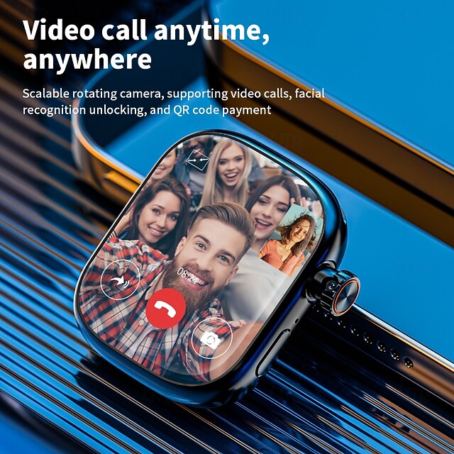 LOKMAT XH018 Smart Watch 2.04 inch 4G LTE Cellular Smartwatch Phone 3G ...