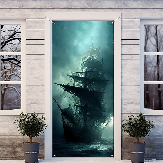 Pirate Ship Door Decorations Door Covers Door Tapestry Door Curtain ...