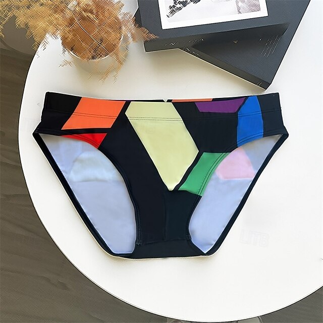 Men's Swim Shorts Swim Trunks Patchwork Quick Dry Comfortable ...