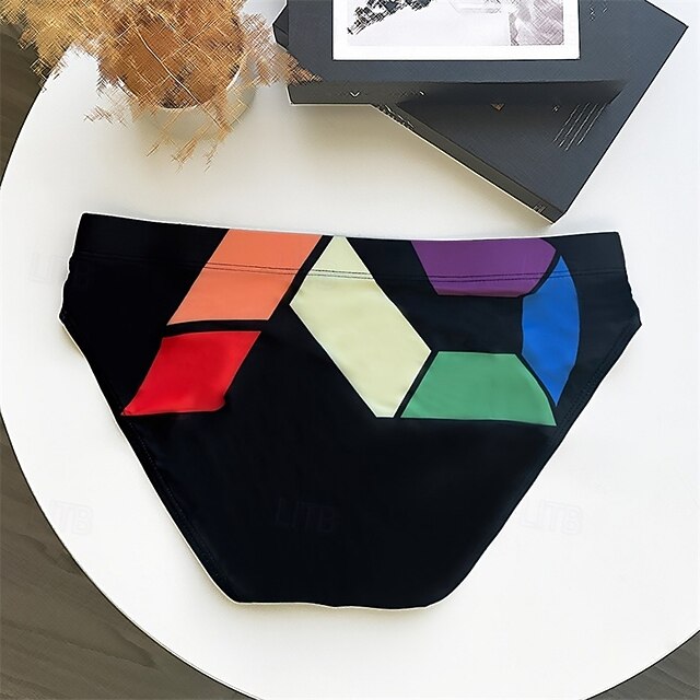 Men's Swim Shorts Swim Trunks Patchwork Quick Dry Comfortable ...