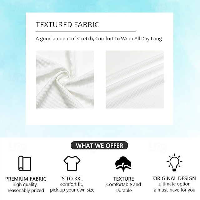 Men's Ombre Golf Waffle Polo Shirts Short Sleeve Polo Shirts Collared ...