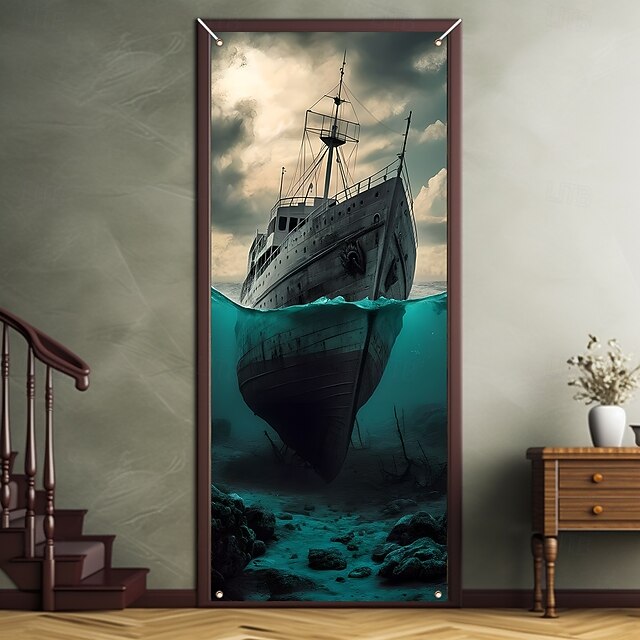 Pirate Ship Door Decorations Door Covers Door Tapestry Door Curtain ...
