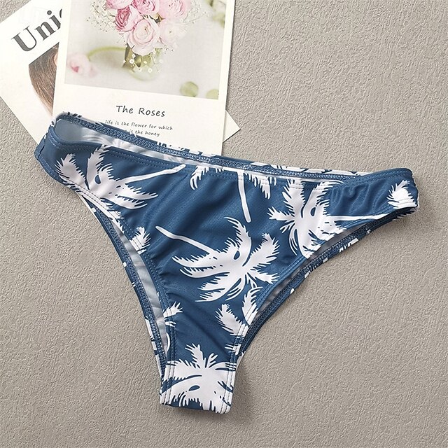 Women's Tankini Two Piece Swimsuit Halter Open Back Swimwear Swimwear ...