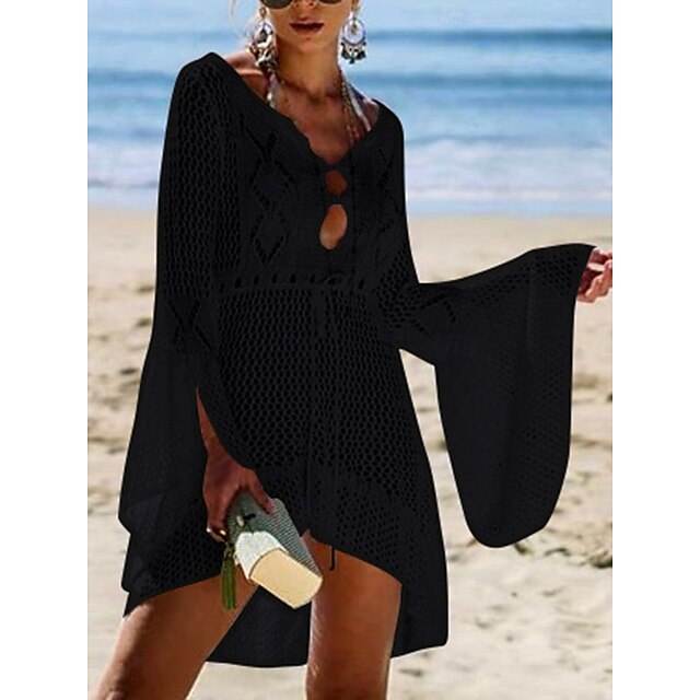 Women's Swimwear Cover Up Beach Dresses Swimsuit High Waist Slim ...