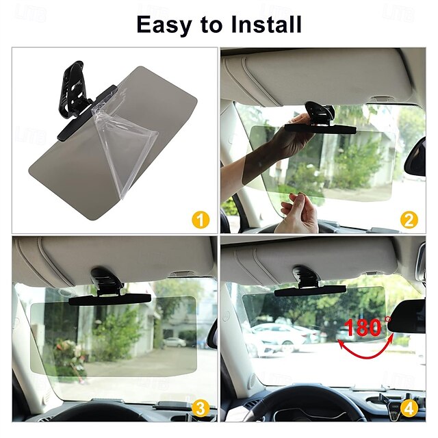Car Sun Visor Universal Anti-Glare Polarized Car Visor Extension Sun ...