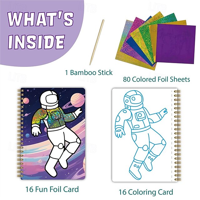 Foil Art Kit for Kids No Mess Art for Kids Fun Craft Kits & Supplies ...