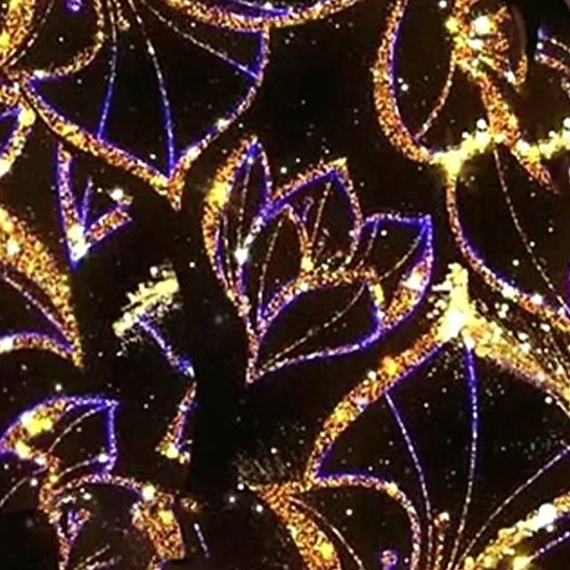 Voor heren Bloemig Sprankelende glitter Overhemd Overhemd met knopen ...