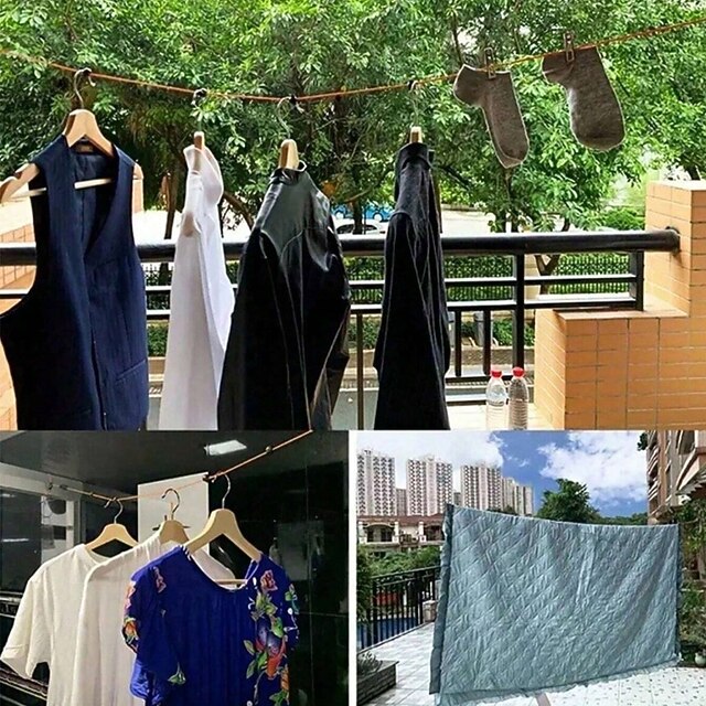 1 pcs Durable And Portable 26ft Travel Clothesline For Camping And ...