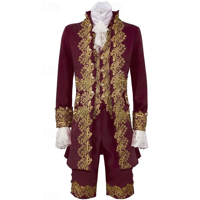 Rococo Baroque Victorian Outfits Fancy Dress Men's Royal Halloween ...