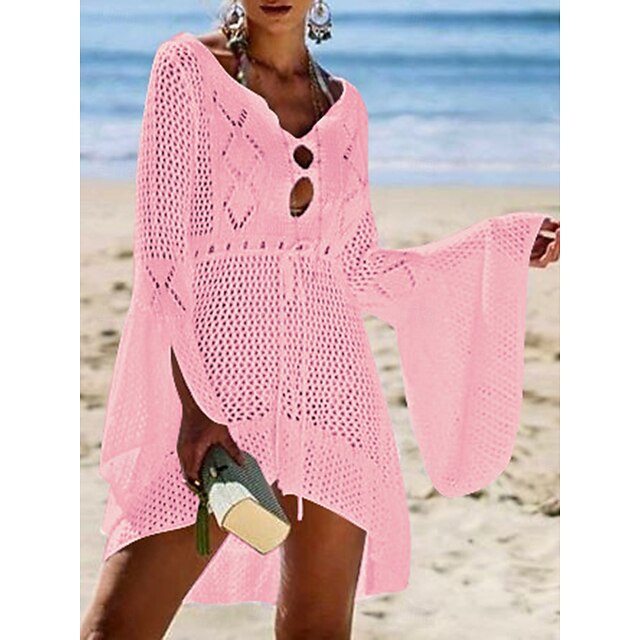 Women's Swimwear Cover Up Beach Dresses Swimsuit High Waist Slim ...