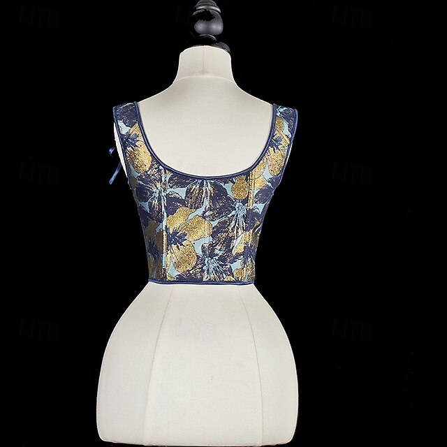 Retro Vintage Medieval Renaissance Corset Vest Bustier Fancy Dress ...