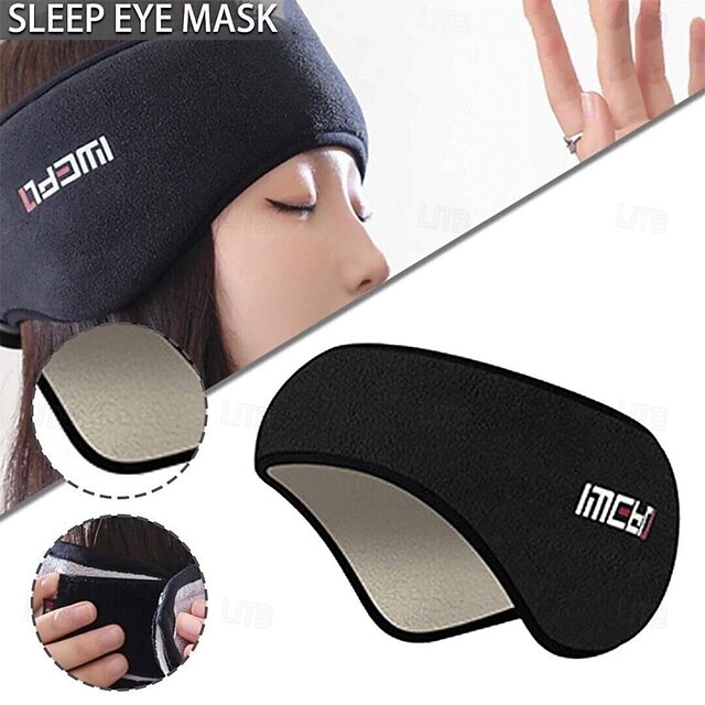 Sleeping Mask Blackout Ear Muffs Sound Noise Reduction Sleeping Goggles ...