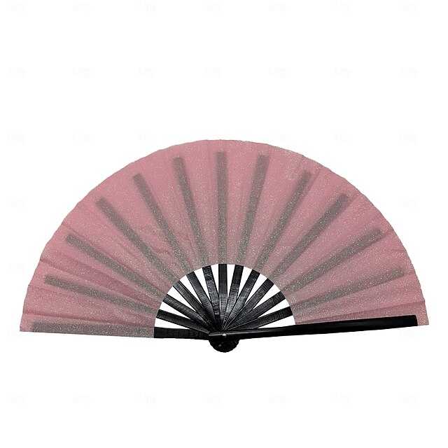 Boots on The Ground Fan Large Holographic Folding Hand Fan Line Dance ...