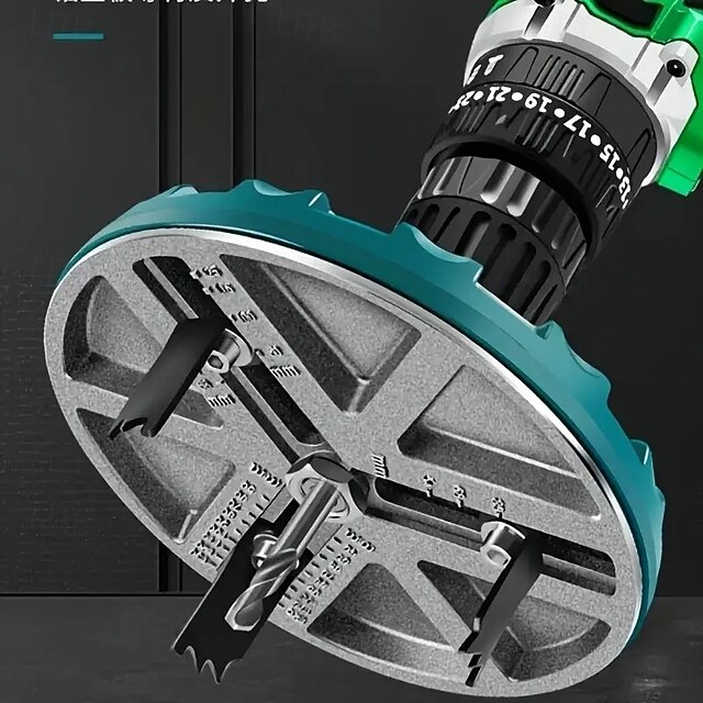 Adjustable Punch Saw Tool for Drilling, Multi-Function Woodworking Hole ...