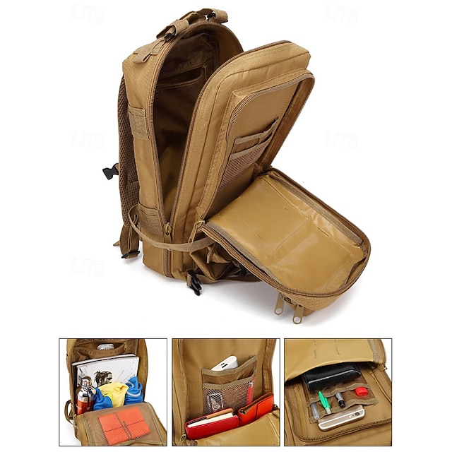 Men's Outdoor Multi-compartment Tactical Backpack with MOLLE System ...