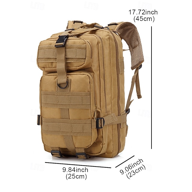 Men's Outdoor Multi-compartment Tactical Backpack with MOLLE System ...