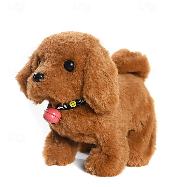 Plush Dog Stuffed Animal Interactive Dog Robot Robotic Dog Barking ...