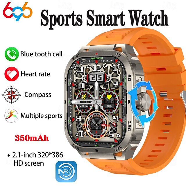 696 GW20 Smart Watch 2.1 inch Smartwatch Fitness Running Watch ...