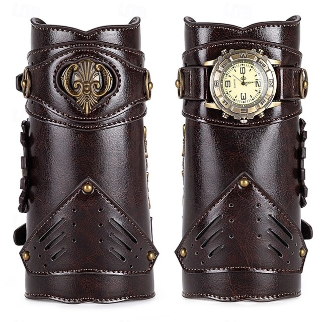 Retro Vintage Medieval Renaissance Armor Wristband Arm Guards Pirate ...