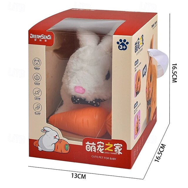 My Realistic Bunny Toy, Interactive Bunny Easter Decoration Realistic ...