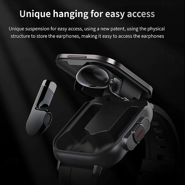 696 D8 Smart klocka 2.01 tum Smart Klocka Blåtand EKG + PPG Stegräknare Samtalspåminnelse ...