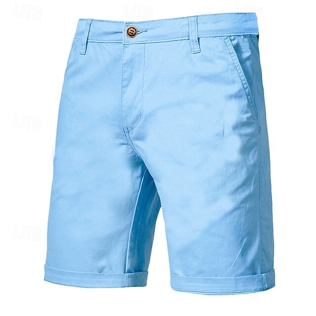 Men's Dress Shorts Work Shorts Golf Shorts Pocket Plain Comfort ...