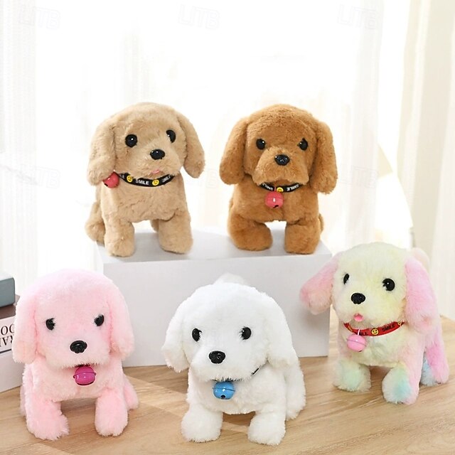 Plush Dog Stuffed Animal Interactive Dog Robot Robotic Dog Barking ...