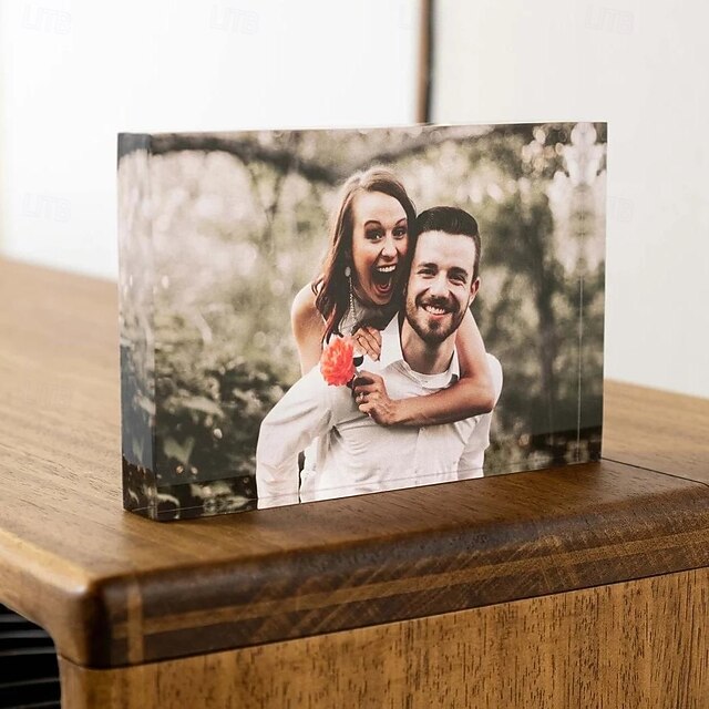 Personalized Photo Block Acrylic Glass Photo Block Custom Acrylic Block ...