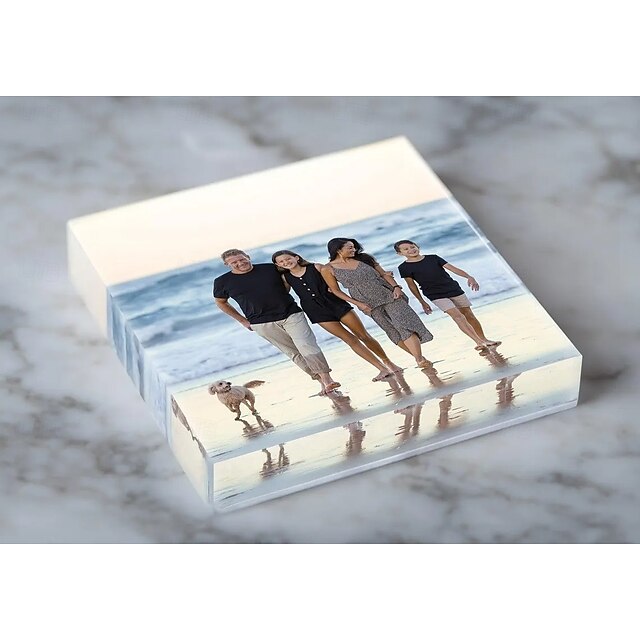 Personalized Photo Block Acrylic Custom Glass Photo Block Acrylic Block ...