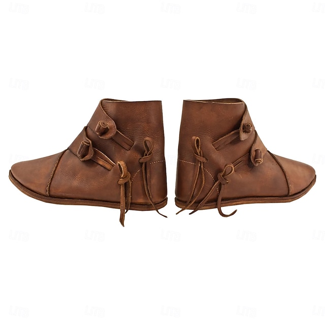 Retro Vintage Medieval Renaissance Shoes Fancy Dress Men's Women's ...