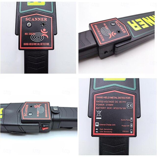 Handheld Metal Detector Wand,Security Wand,Safety Bars, Portable ...