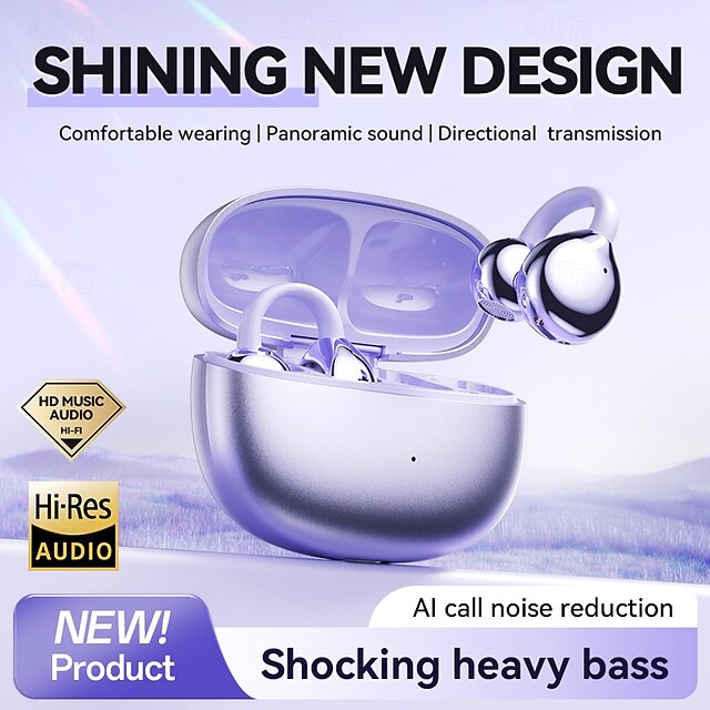 M108 True Wireless Headphones TWS Earbuds Ear Clip Bluetooth 5.3 ...